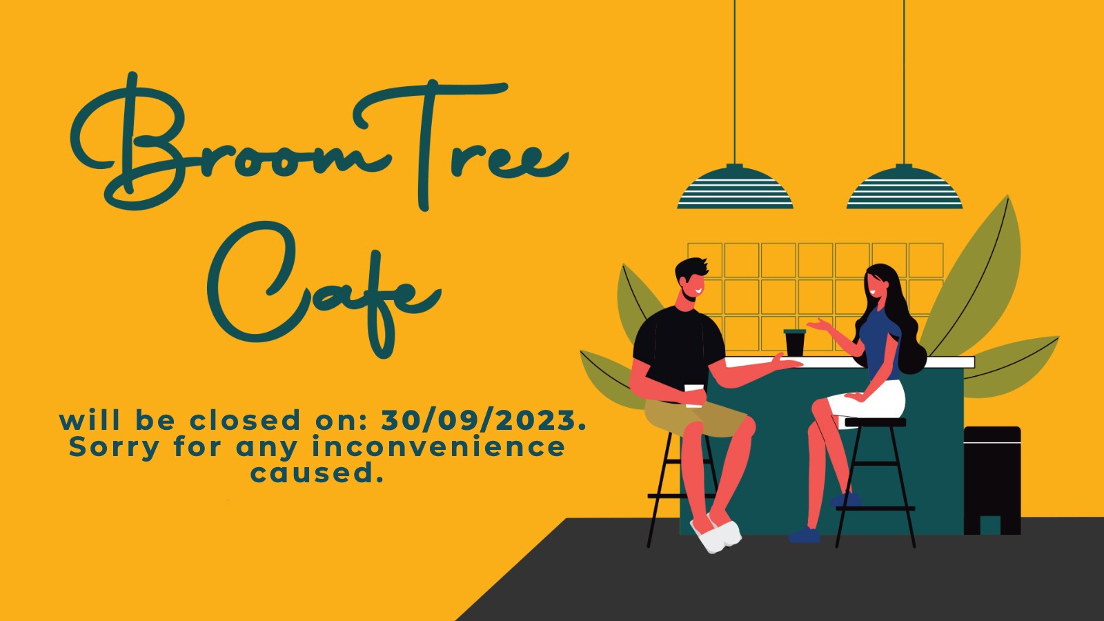 Broom Tree Cafe will be closed on: 30/09/2023. | Hillingdon Foodbank