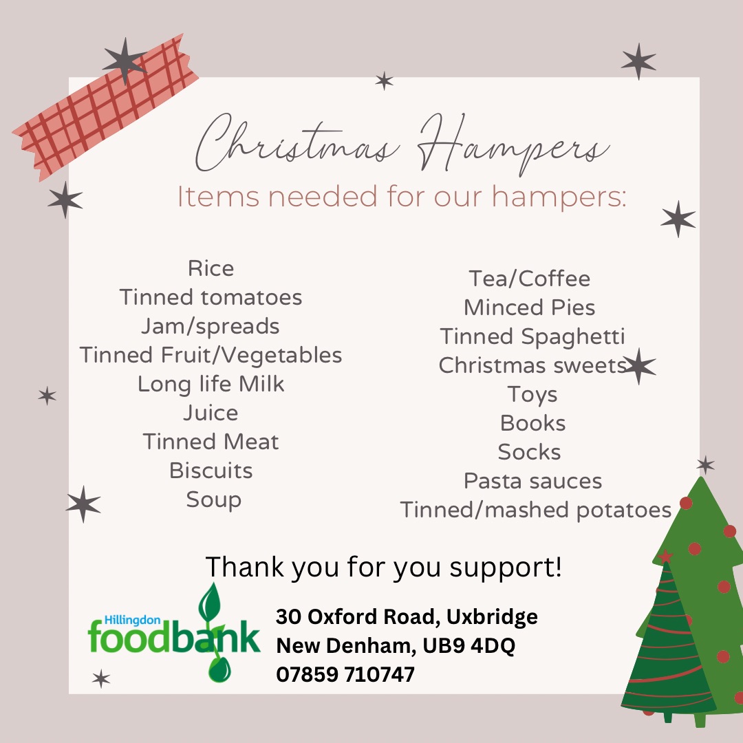 Christmas Hampers! | Hillingdon Foodbank